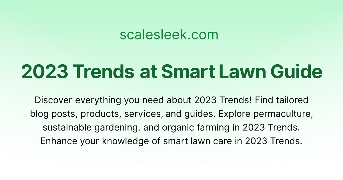 Level Up Your 2023 Trends | Scale Sleek