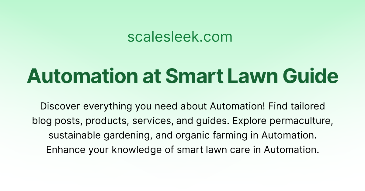 Level Up Your Automation | Scale Sleek