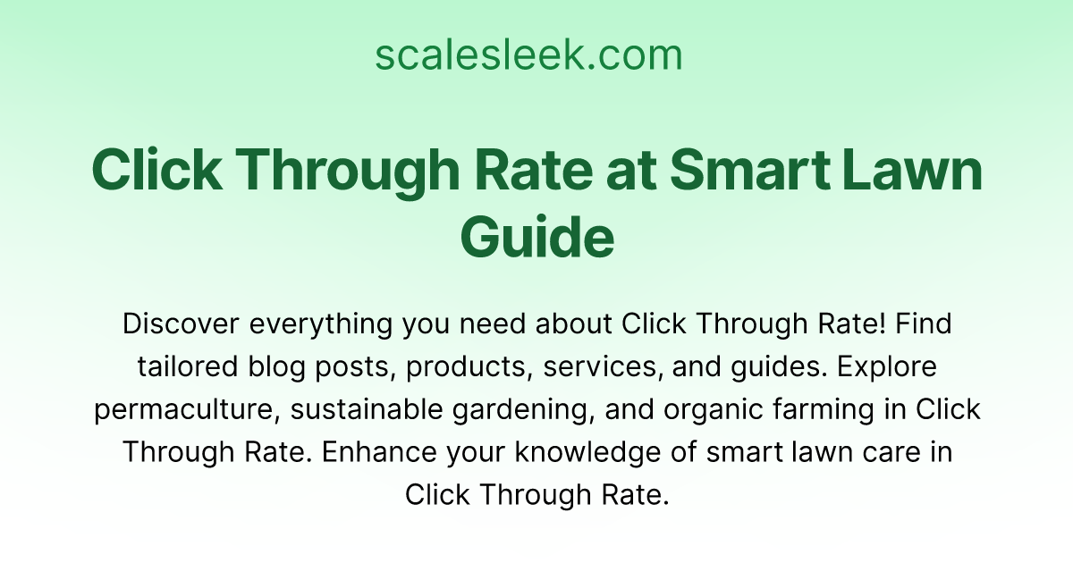 Level Up Your Click Through Rate | Scale Sleek
