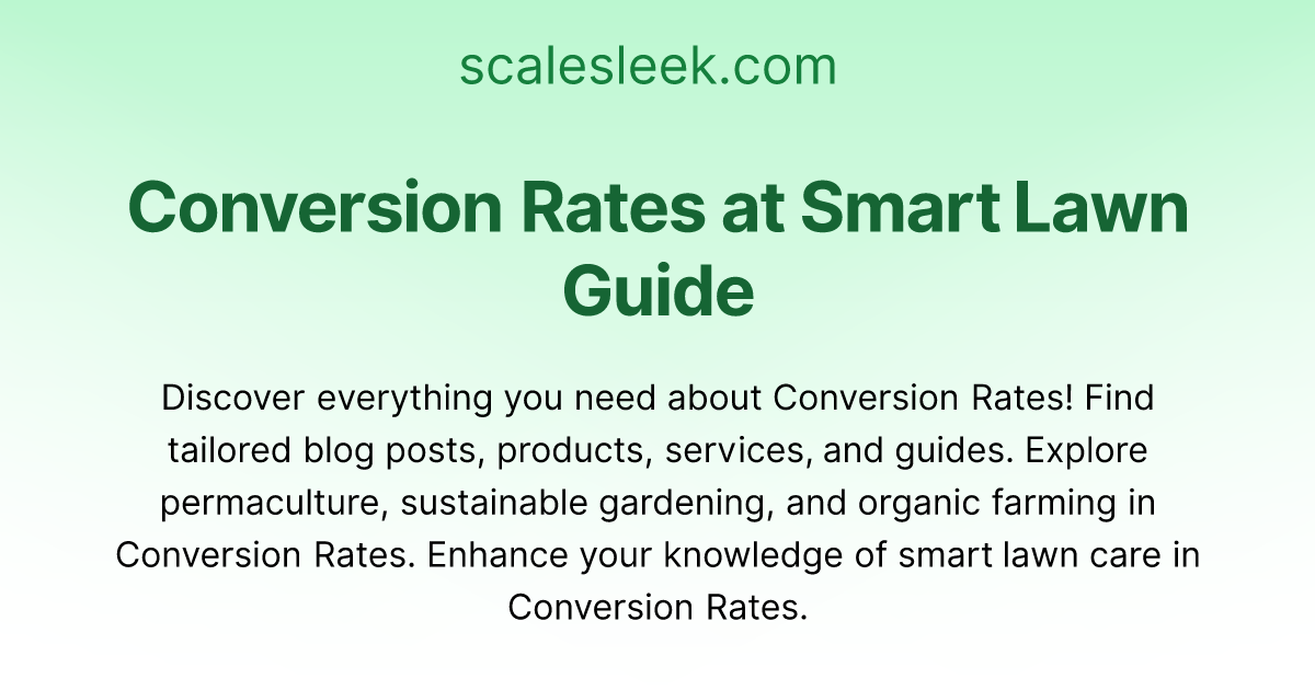 Level Up Your Conversion Rates | Scale Sleek