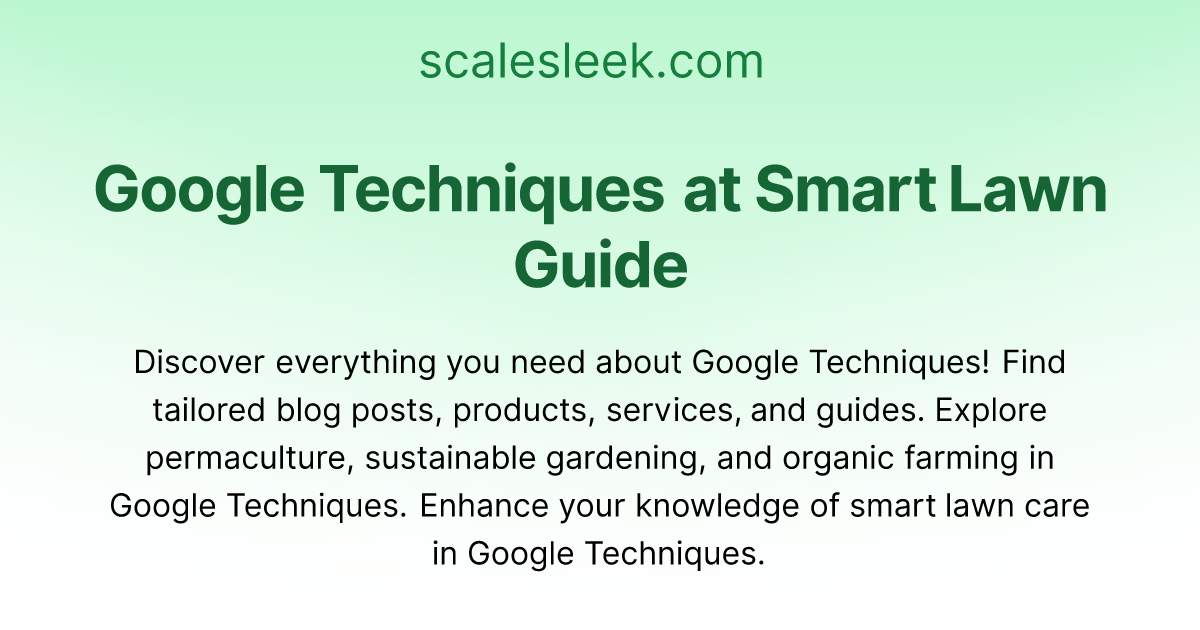 Level Up Your Google Techniques | Scale Sleek