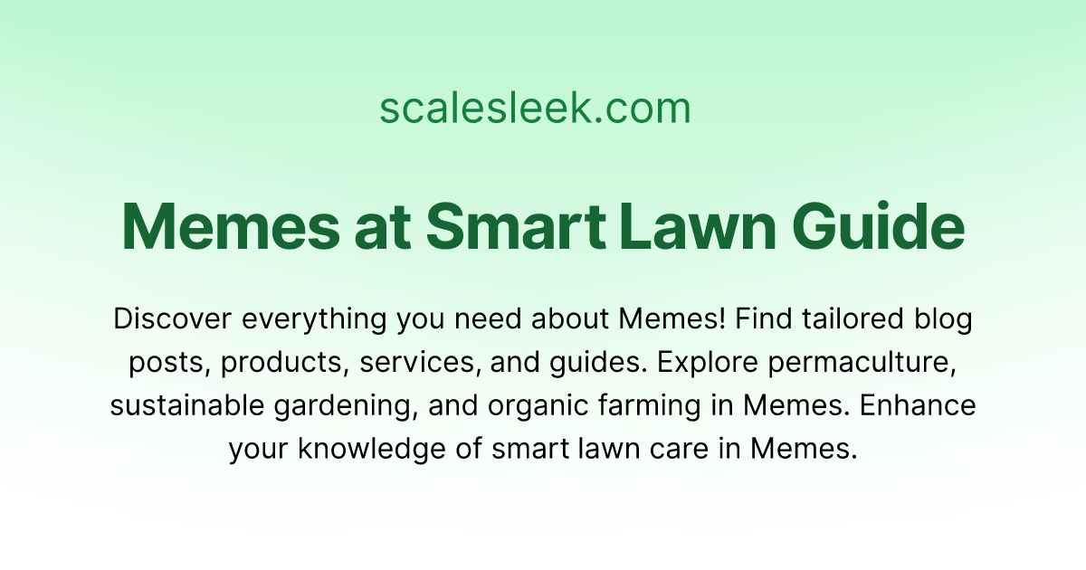 Level Up Your Memes | Scale Sleek