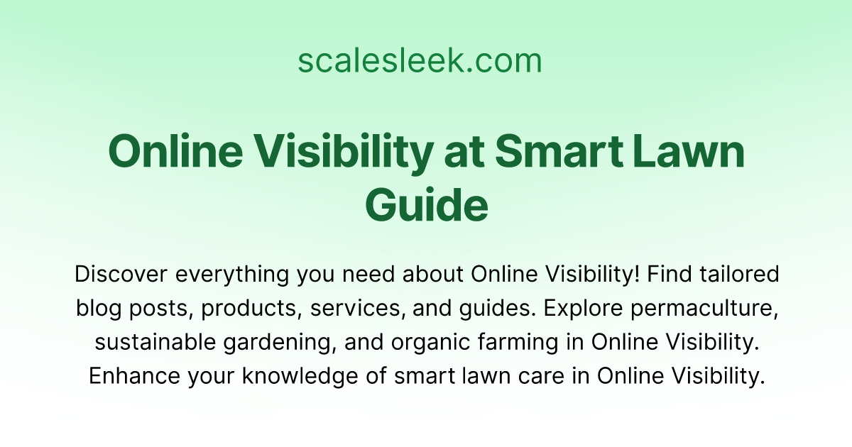 Level Up Your Online Visibility | Scale Sleek