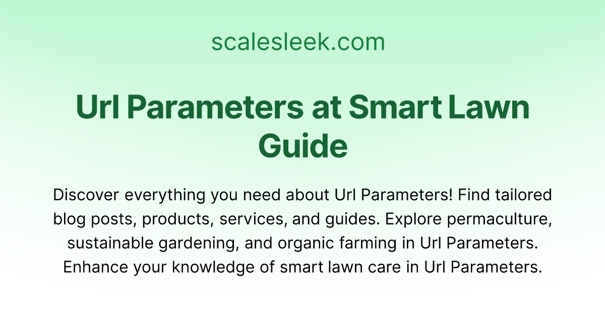 Level Up Your Url Parameters | Scale Sleek Level Up Your Url Parameters | Scale Sleek