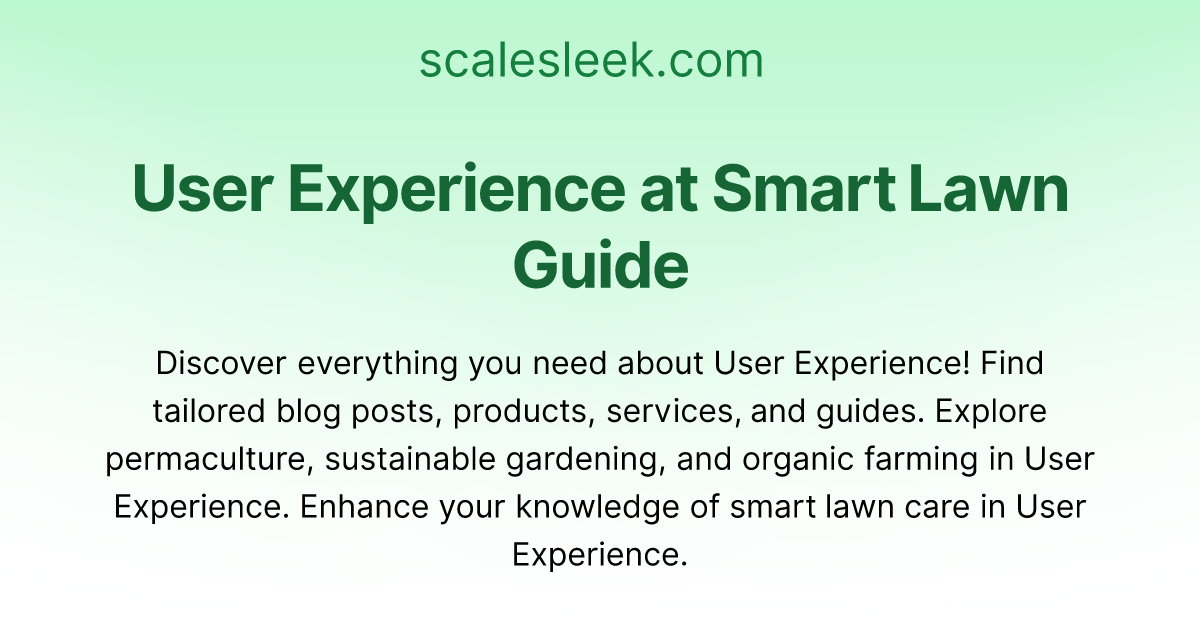Level Up Your User Experience | Scale Sleek